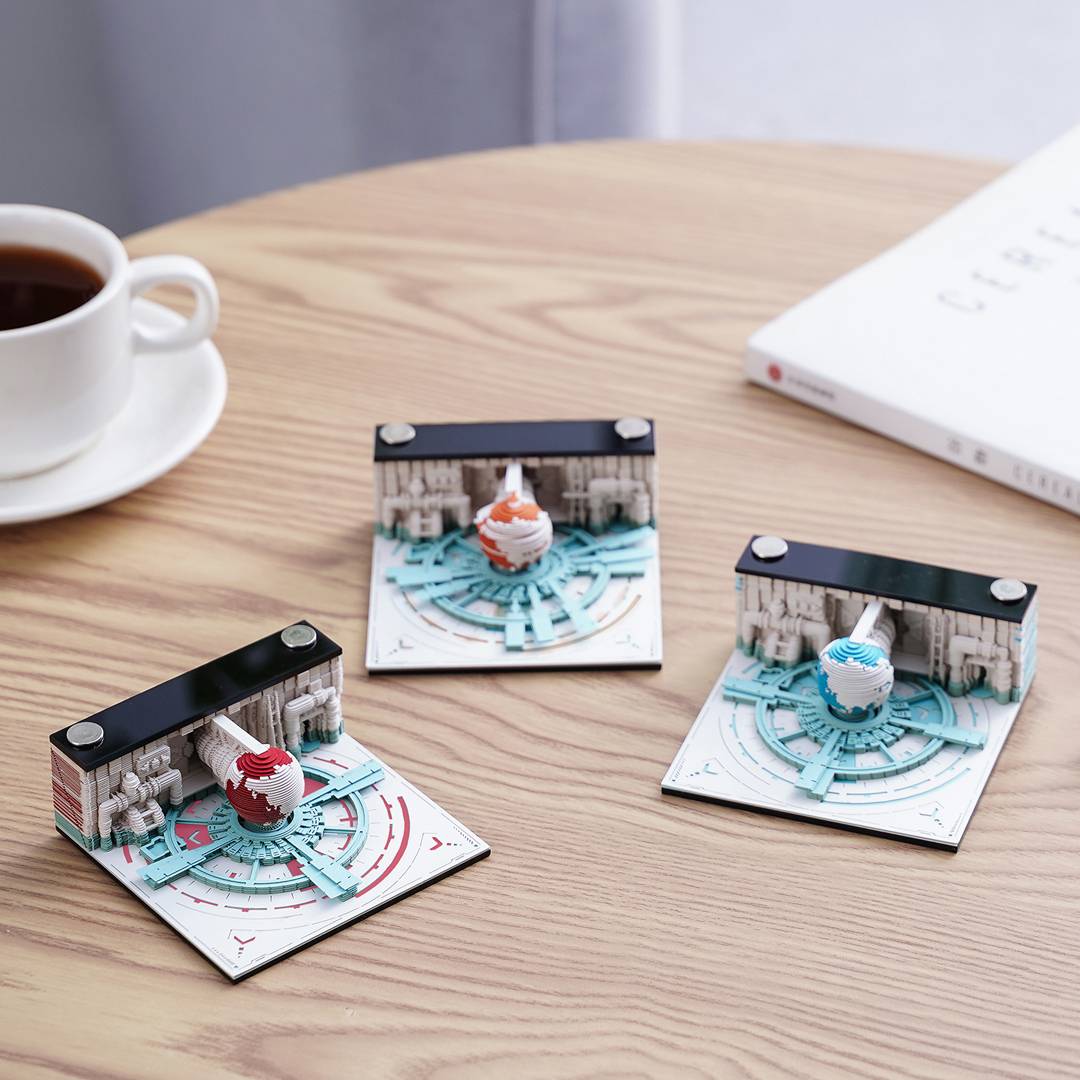 3D Notepad Memopad Papercraft Save the Planet Mini Set Blue (IQM226 ...