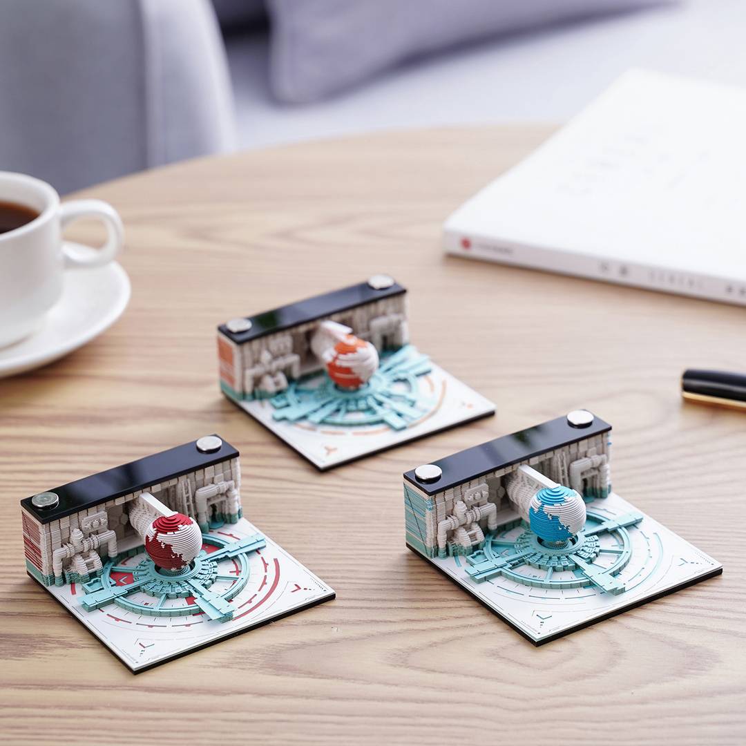 3D Notepad Memopad Papercraft Save the Planet Mini Set Blue (IQM226 ...