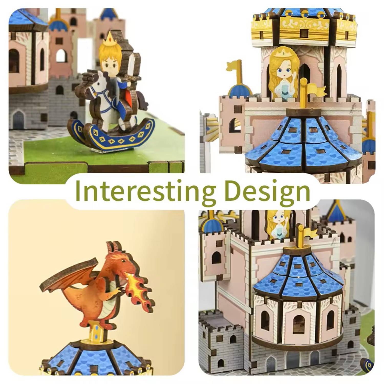 Tonecheer Fairytale Castle Music Box (TQ062) DIY Wooden Musical ...