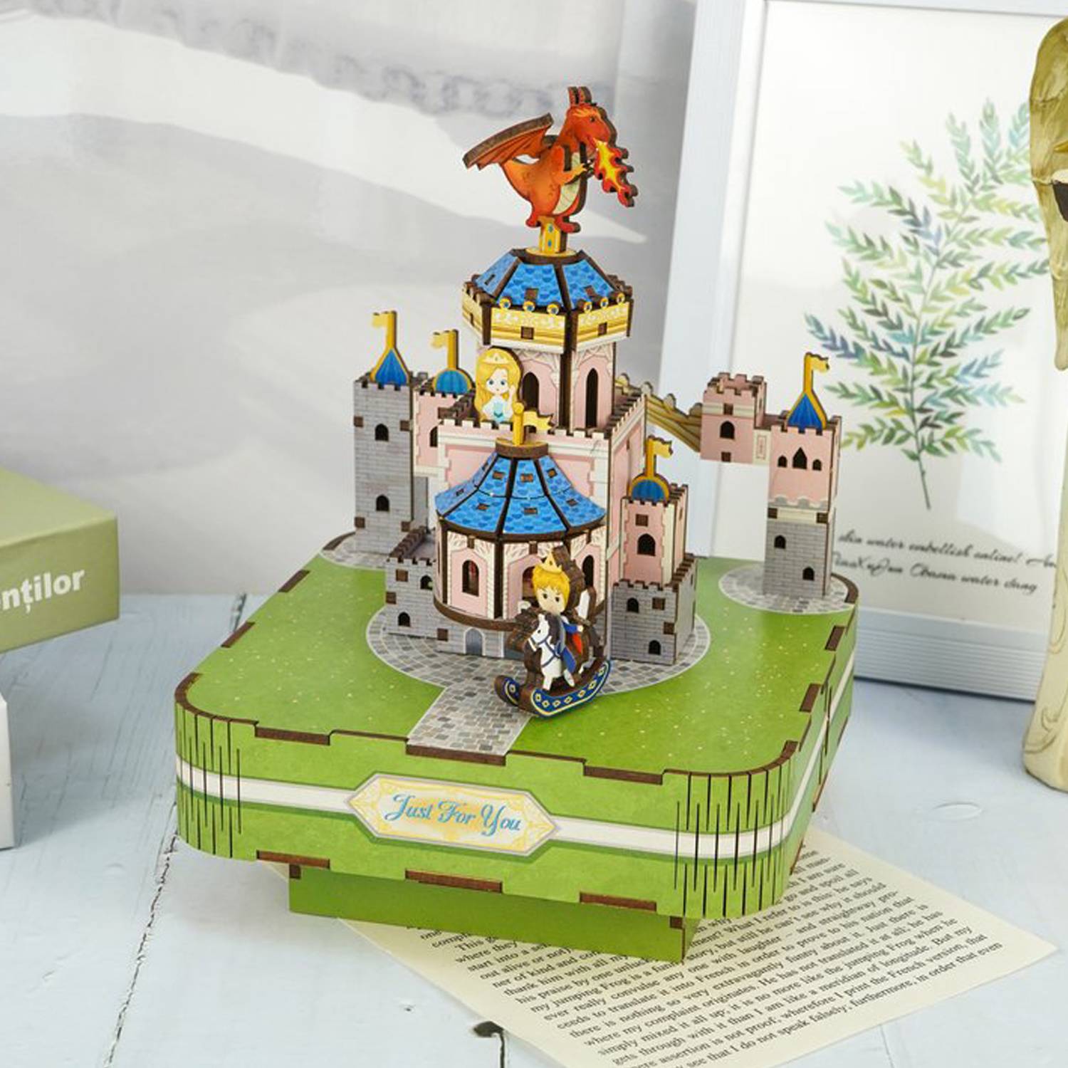 Tonecheer Fairytale Castle Music Box (TQ062) DIY Wooden Musical ...
