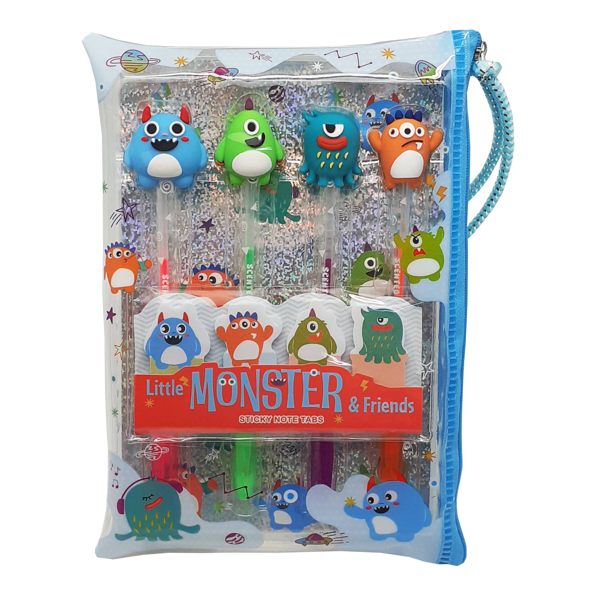 Hot Focus Gel Pentastic Little Monster & Friends Stationery Writing Fun ...