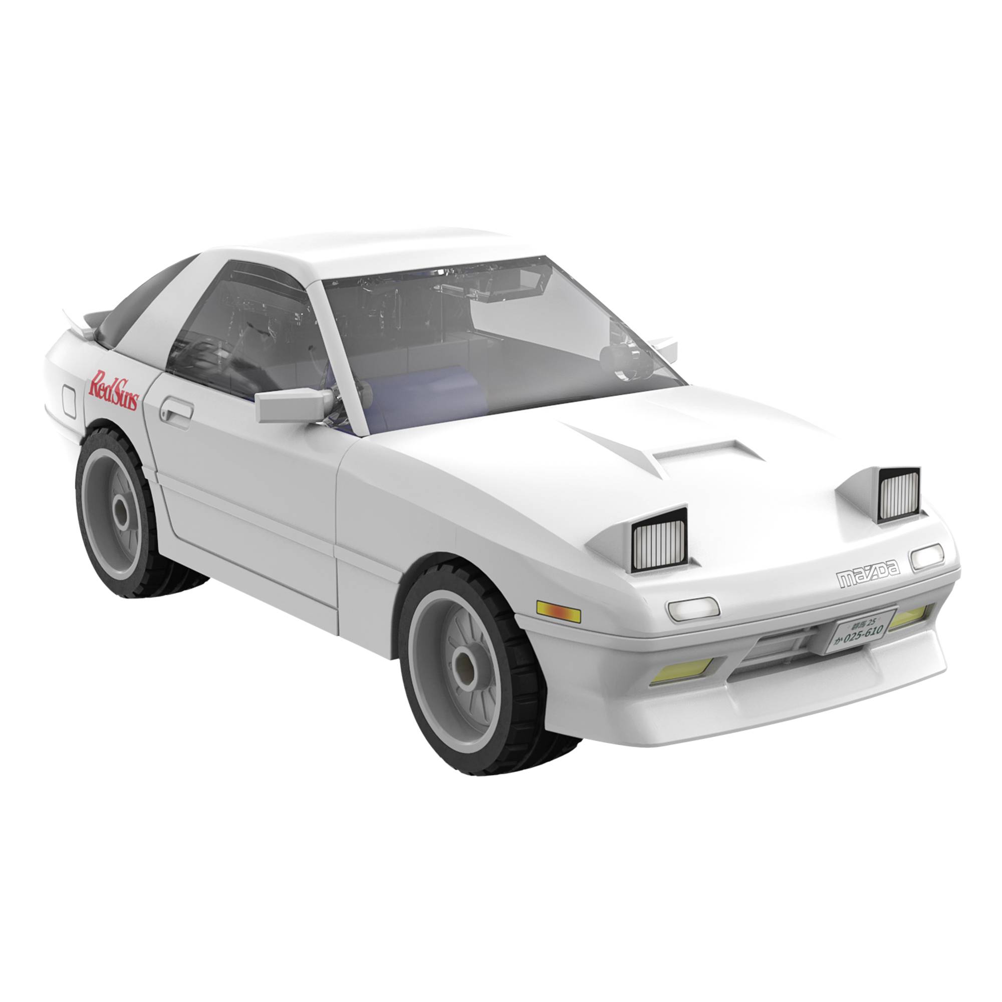 CaDA Initial D Ryosuke Takahashi Mazda RX7 FC3S Brick DIY Vehicles 1:35 ...