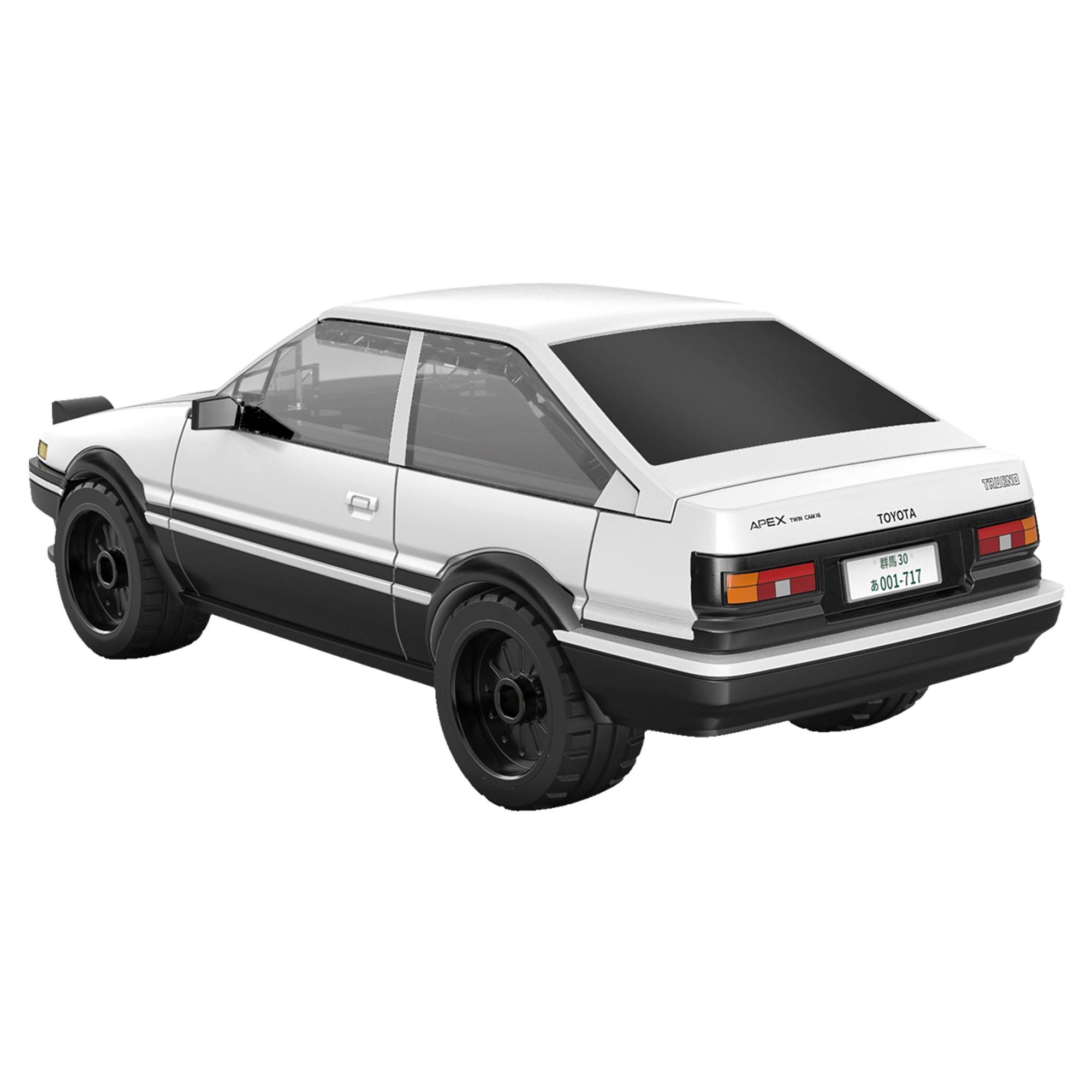 CaDA Initial D Takumi Fujiwara Toyota AE86 Trueno Brick DIY 1:35 Scale ...