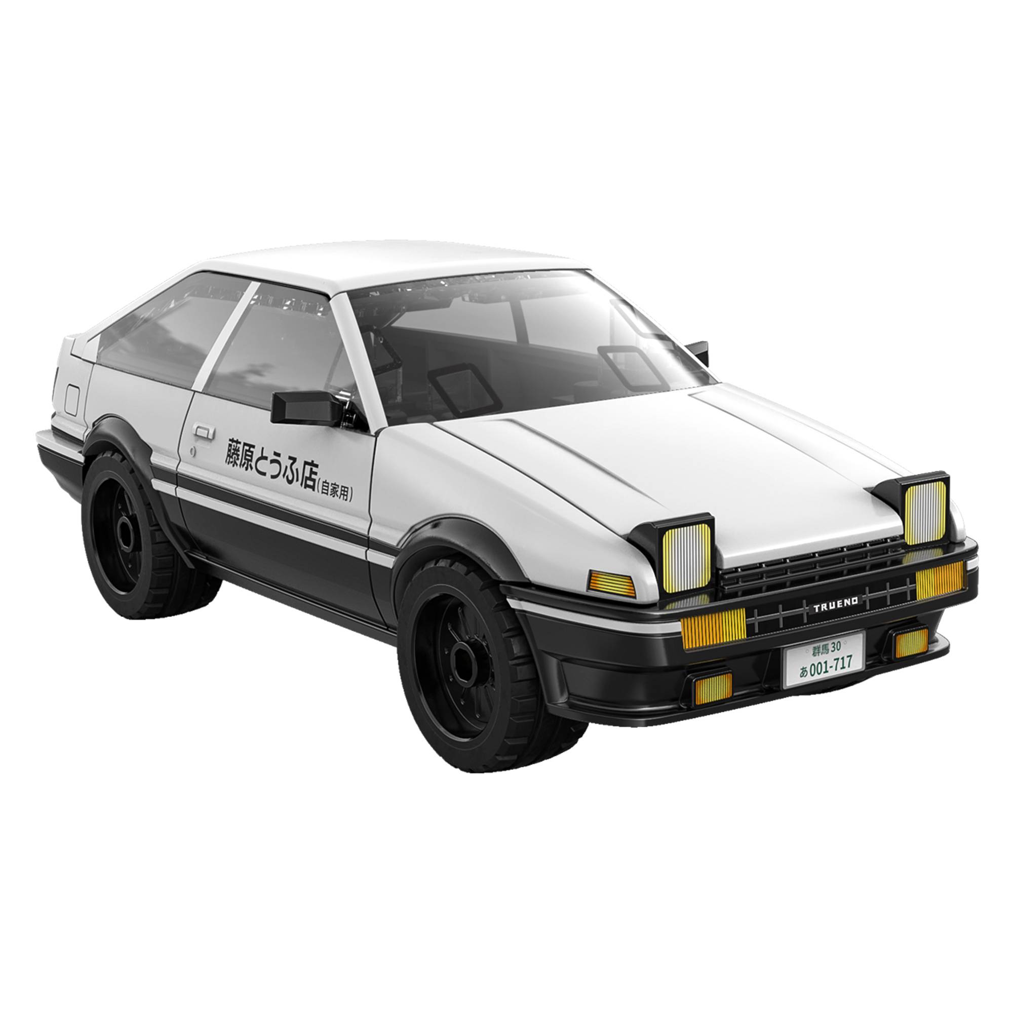 CaDA Initial D Takumi Fujiwara Toyota AE86 Trueno Brick DIY 1:35 Scale Vehicles Set C55018W
